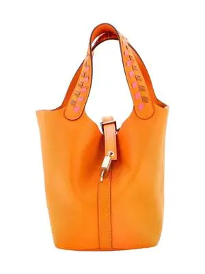 Hermès Picotin Lock Tressage Epsom Pm Bucket Bag - Brown