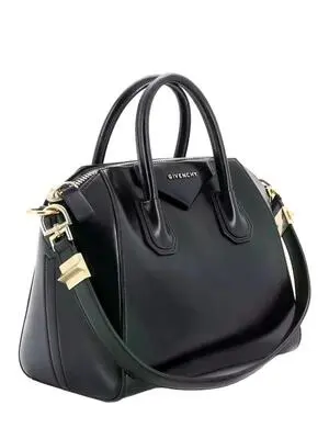 Givenchy Antigona Small Satchel Glazed Leather - Black