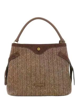 GIANNI CHIARINI Claudette Woven Shoulder Bag - Brown
