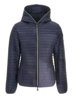 SAVE THE DUCK Quilted Hooded Jacket - Blue