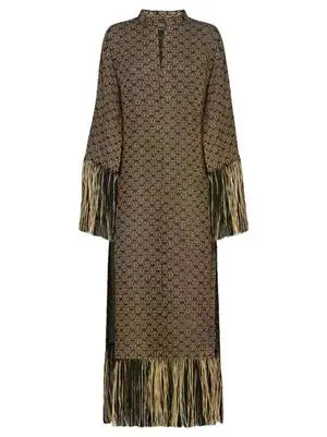 TALLER MARMO Tigris Rattan Maxi Dress - Black