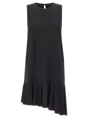 KAOS Asymmetric Ruffled Dress - Black