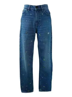 Sandro Charm-embellished Jeans - Blue