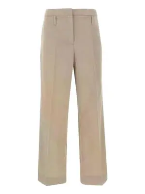 HERSKIND Ivano Wide-leg Trousers - Neutrals