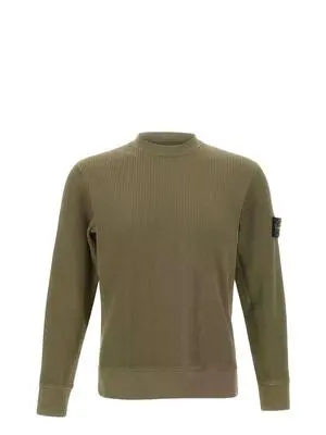 Stone Island Honeycomb-knit Sweatshirt - Green