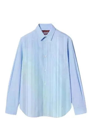Gucci Striped Pocket Shirt - Blue