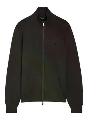 Emporio Armani Zip-up Cardigan - Black