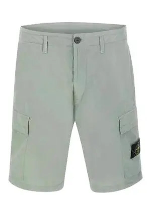 Stone Island Cargo Badge Shorts - Green
