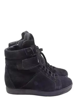 Prada Suede High-top Sneakers - Black