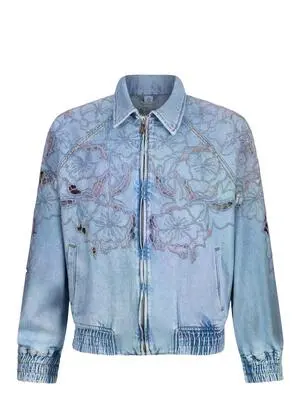 Liu Jo Open-work Embroidery Jacket - Blue