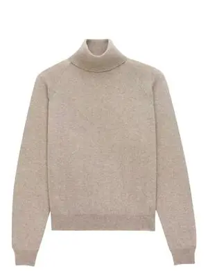 Saint Laurent Roll-neck Sweater - Neutrals