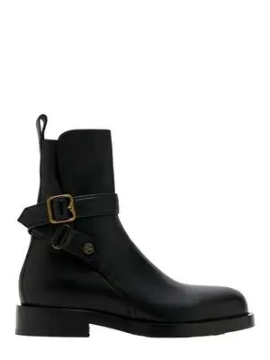 Burberry Ledger Jodphur Boots - Black