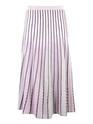 CHRISTY LYNN Pinstripe Skirt - Purple