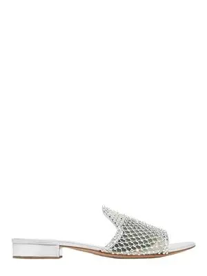 LE SILLA Gilda Flat Sandals - Silver