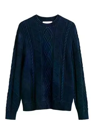 Gant Cable-knit Cotton Sweater - Blue