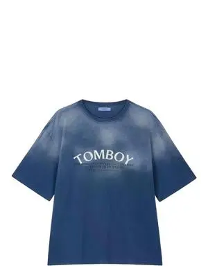 STUDIO TOMBOY Washed T-shirt - Blue