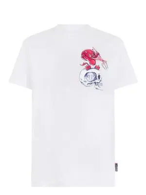 Philipp Plein Printed Round-neck T-shirt - White