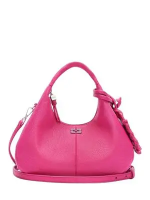 GANNI Logo-plaque Tote Bag - Pink