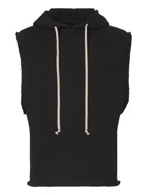 Rick Owens Cotton Jersey Vest - Black