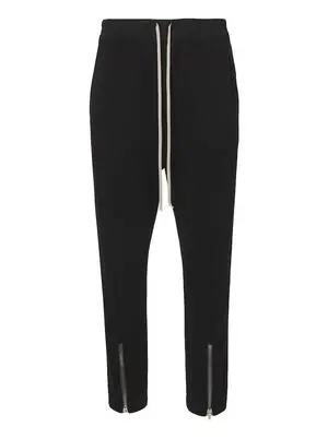 Rick Owens Tecuatl Cotton Jersey Terry Sweatpants - Black