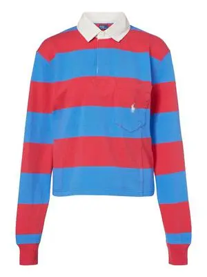 POLO RALPH LAUREN Striped Cotton Jersey Polo Shirt