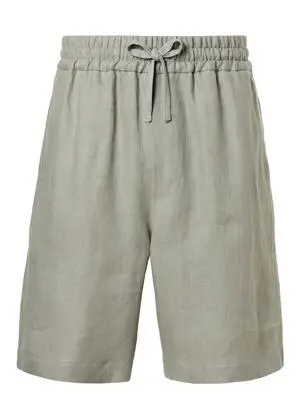 LARDINI Linen Shorts - Green