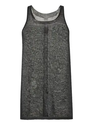 Rick Owens Cashmere Tank Top - Black