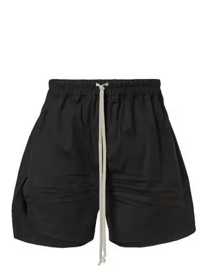 Rick Owens Cotton Jersey Shorts - Black