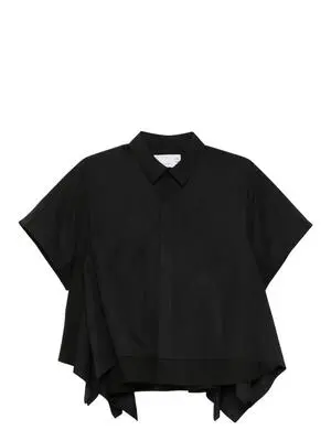 Sacai Asymmetric Hem Shirt - Black