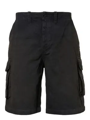 Our Legacy Herringbone Cotton Cargo Shorts - Black