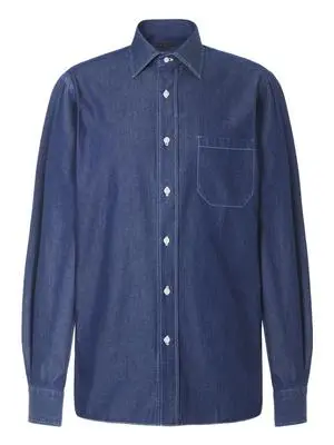 Rubinacci Cotton Shirt - Blue
