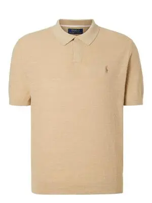 Polo Ralph Lauren Cotton And Linen Polo Shirt - Beige