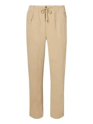 Polo Ralph Lauren Linen Straight Trousers - Beige