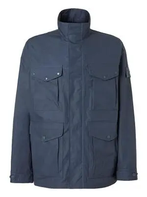 Stone Island Compass Cotton Canvas Field Jacket - Blue