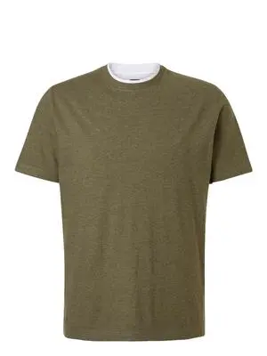Fedeli Cotton Jersey T-shirt - Green