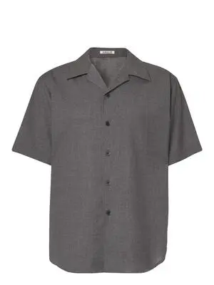 Auralee Cashmere Poplin Shirt - Grey
