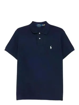 Polo Ralph Lauren Half-button Short-sleeve Polo Shirt - Blue