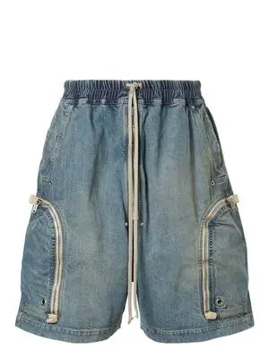 Rick Owens Cotton Shorts - Blue