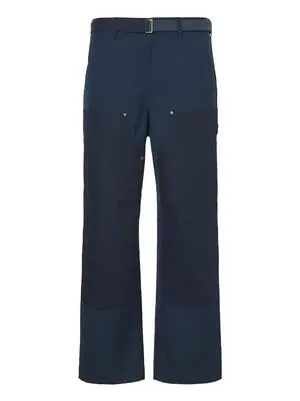 Sacai Belted Wide-leg Pants - Blue