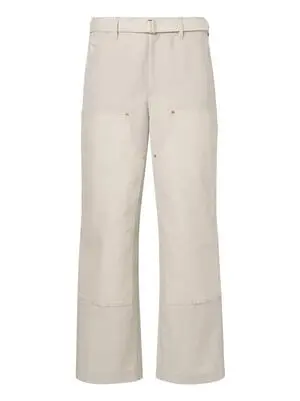 Sacai Belted Wide-leg Pants - White