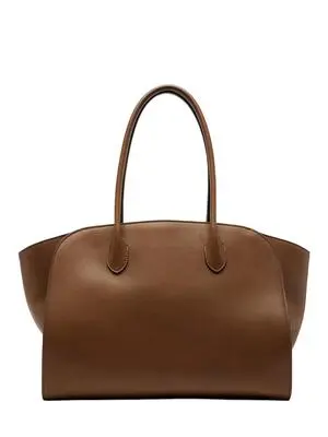 THE ROW Marlo 14 Leather Tote Bag - Brown