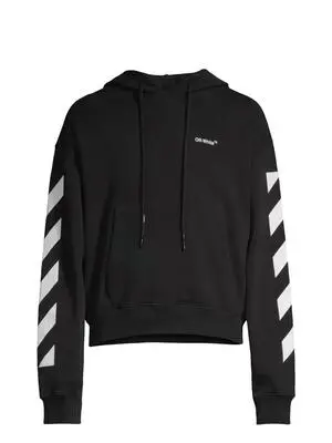Off-White Diag-stripe Hoodie - Black