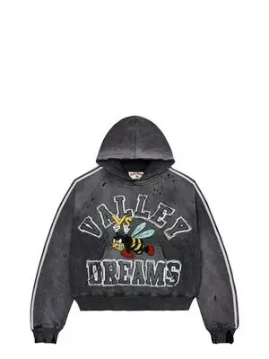 VALE FOREVER Graphic-embroidery Hoodie - Grey