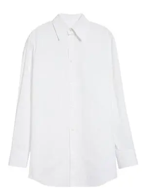 Saint Laurent Cotton Button-up Shirt - Craie