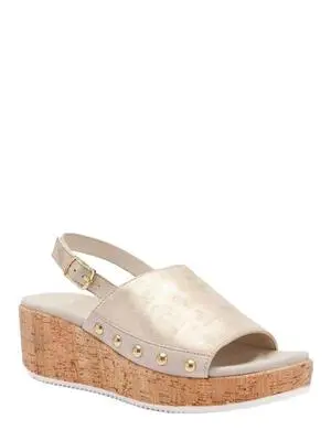 ARA Raeis Slingback Wedge - Beige