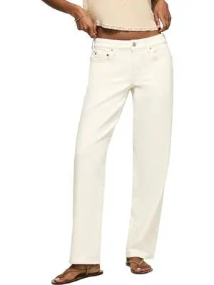 Lucky Brand Baggy Full-length Jeans - White Lies Wash