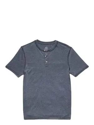 SURFSIDE SUPPLY CO. Sean Burnout Henley - Navy Blazer