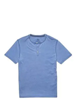 SURFSIDE SUPPLY CO. Sean Burnout Henley - Wedgewood Blue