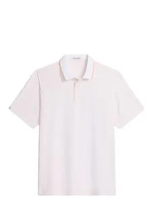 ASHWORTH GOLF Micro Floral Polo - White/sunrise/flora