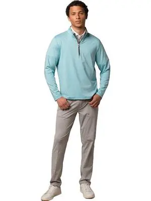 ASHWORTH GOLF La Jolla 1/4 Zip Performance Pullover - Atlantis Heather